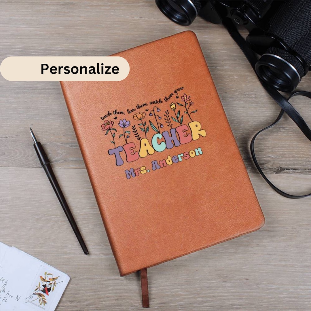 Personalized Teacher Notebook, Teacher Journal, Custom Teacher Journal ...