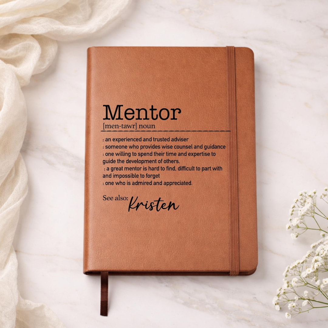 Personalized Mentor Vegan Leather Journal: Mentor Appreciation Gift ...