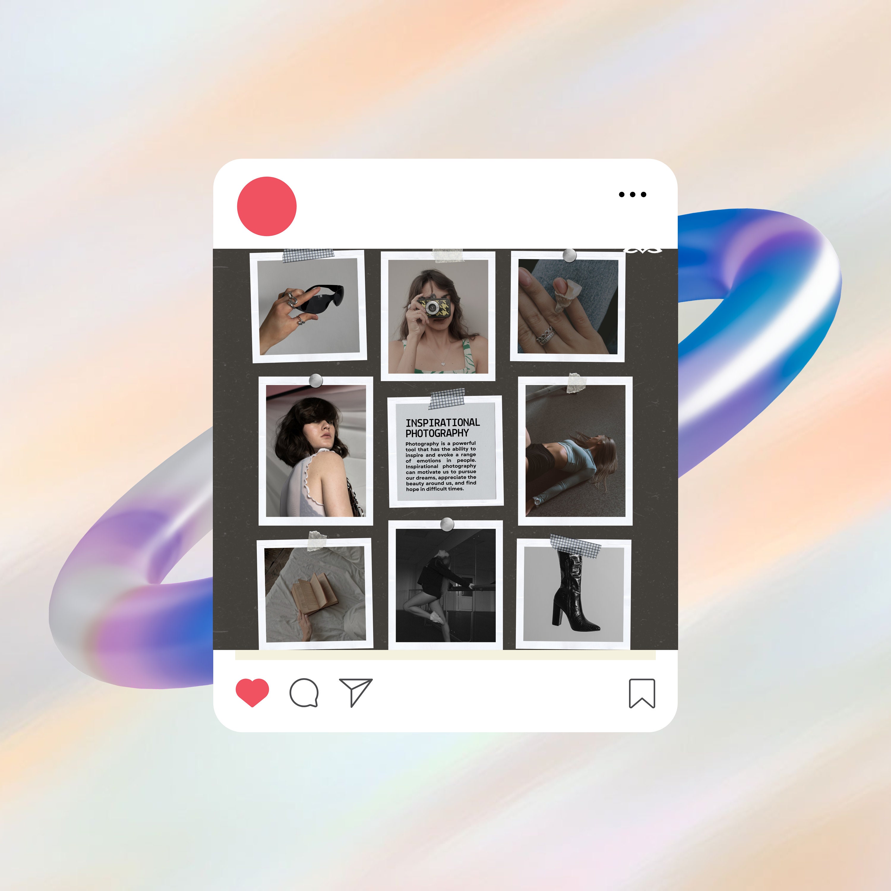 Collage Instagram Post Templates: Editable Canva Layouts (60) - Etsy