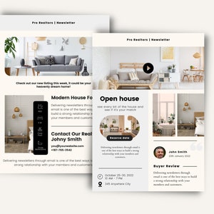 Real Estate New Listing Email Newsletter, Real Estate Flyer, Newsletter ...