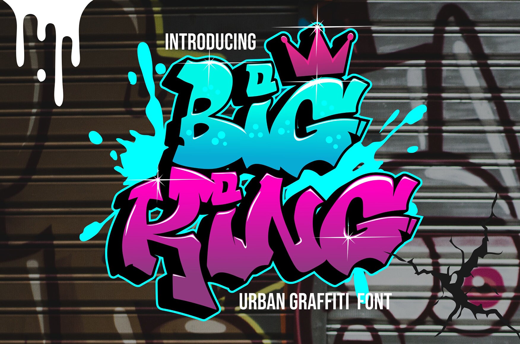 Big King Graffiti Font Vintage Font Logo Font Canva Font - Etsy Australia