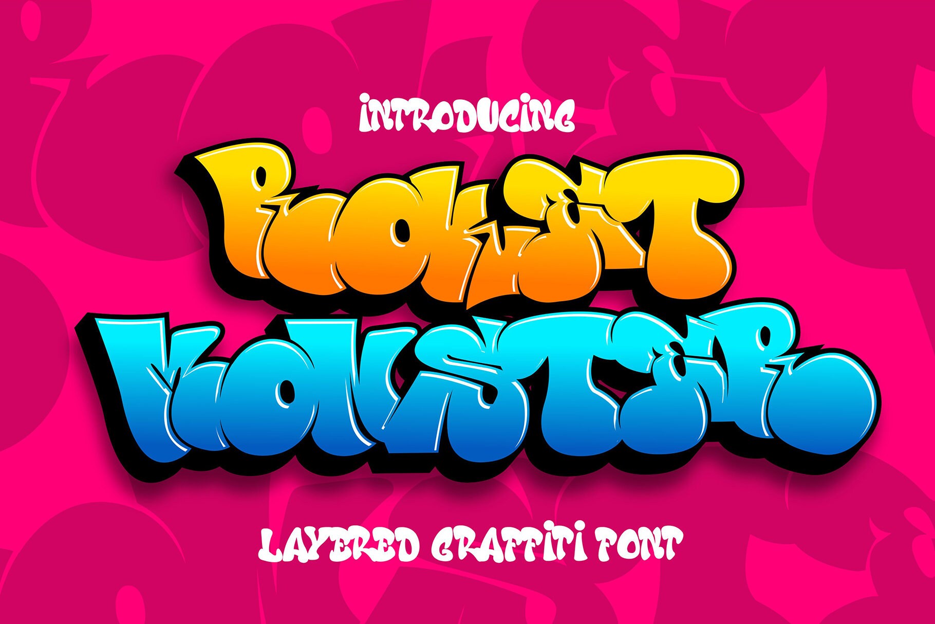 Roket Monster 3d Graffiti Layered Font, Graffiti Svg, Graffiti Png ...