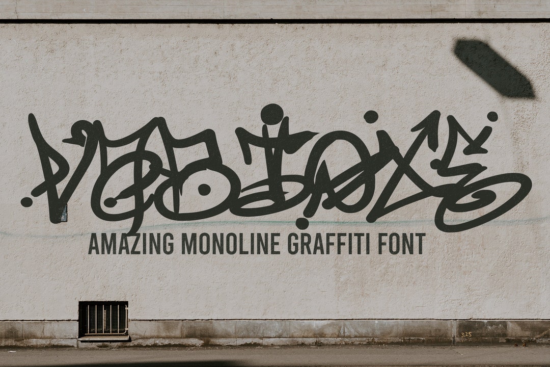 Vabioxe Graffiti Font: Urban Style Typeface - Etsy