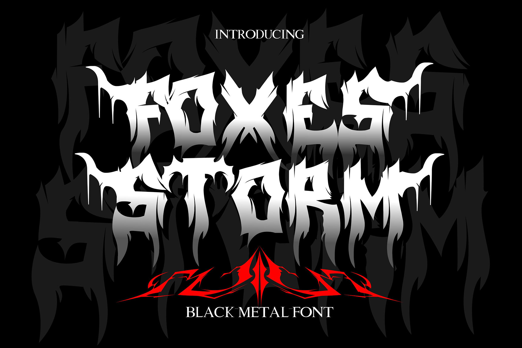 Foxes Storm - Graffiti Font, Metal Graffiti, Rock Font, Black Metal ...