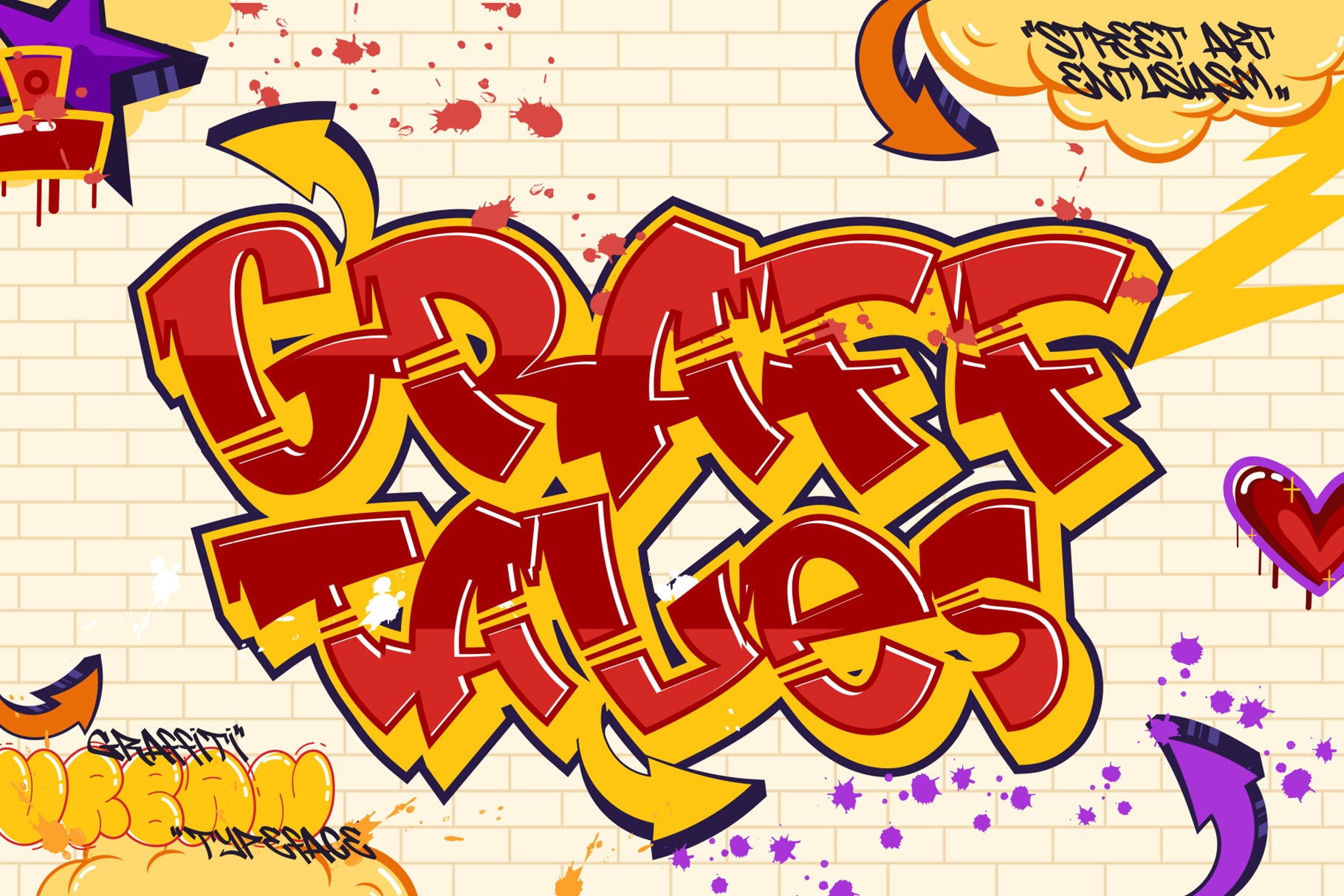 Graff Tales Graffiti Font: Urban Street Art (OTF, TTF, WOFF) - Etsy