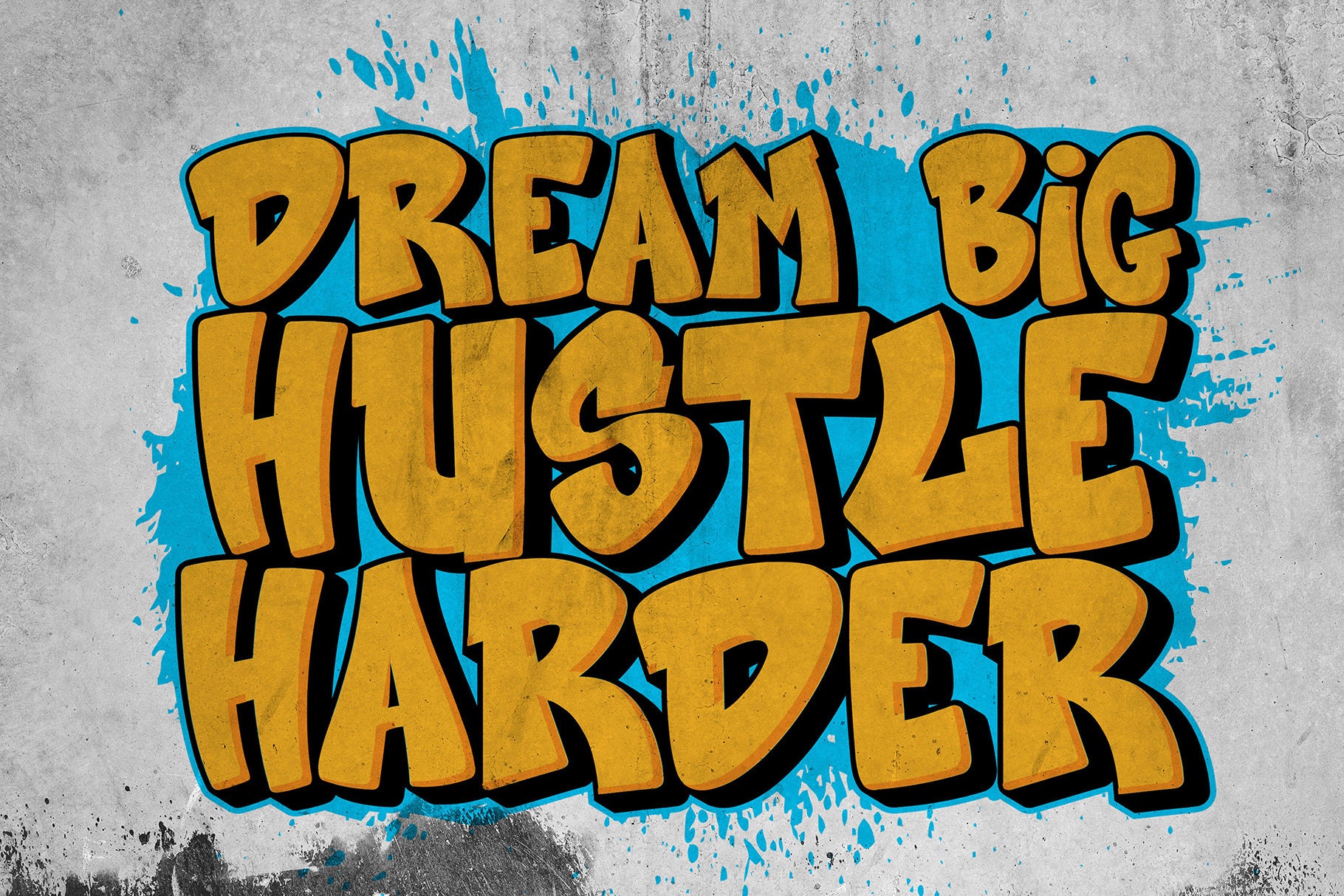 Rekuzha Graffiti Font, 3d Layered Graffiti, Logo Font, Canva Font ...