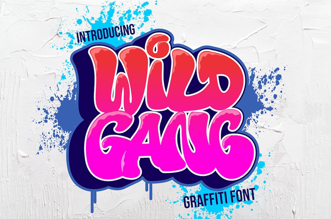 Wild Gang - Graffiti Font, Vintage Font, Logo Font, Canva Font ...