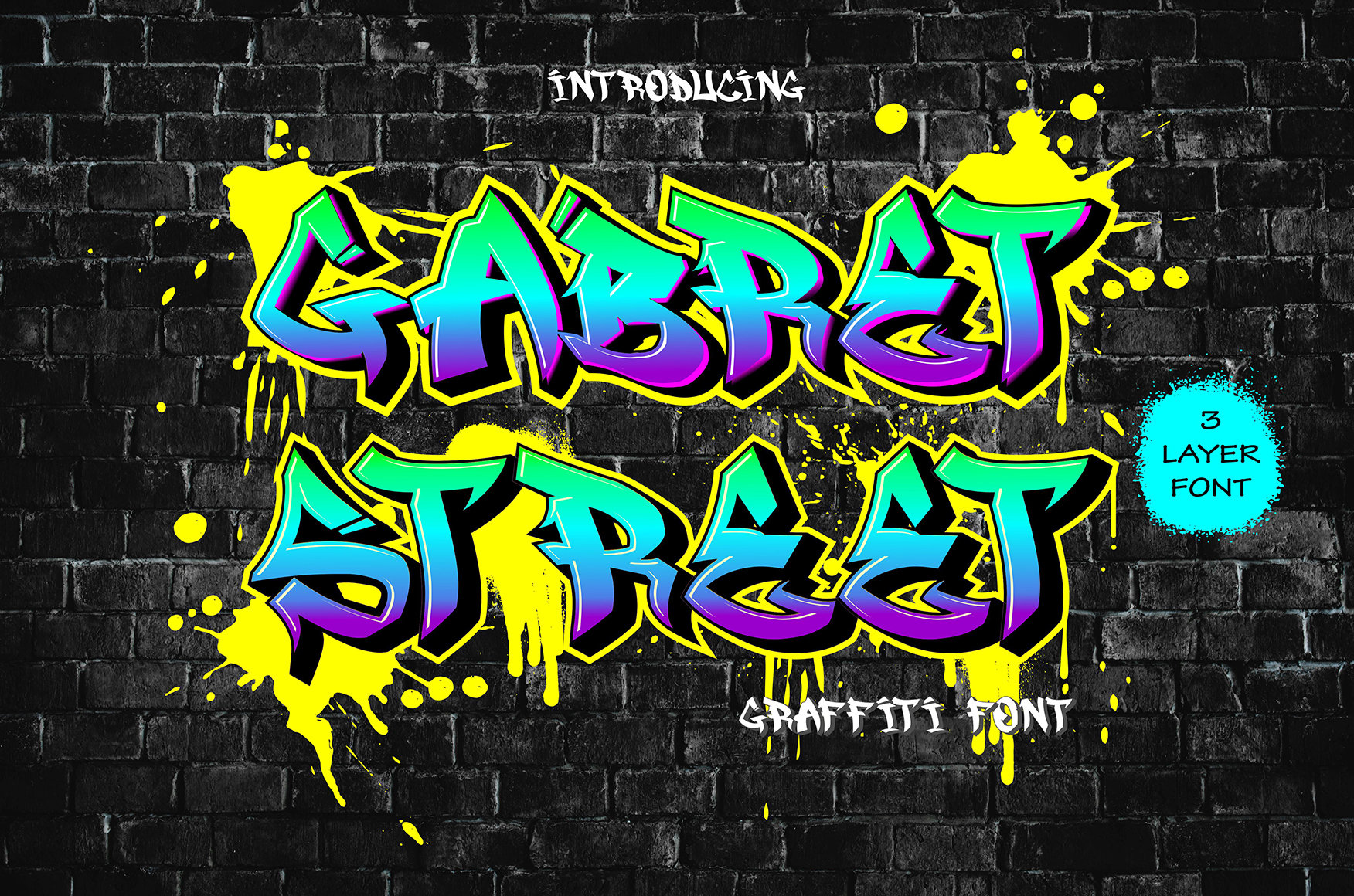 Gabret Street Graffiti Font: Urban Style (OTF, TTF, WOFF) - Etsy