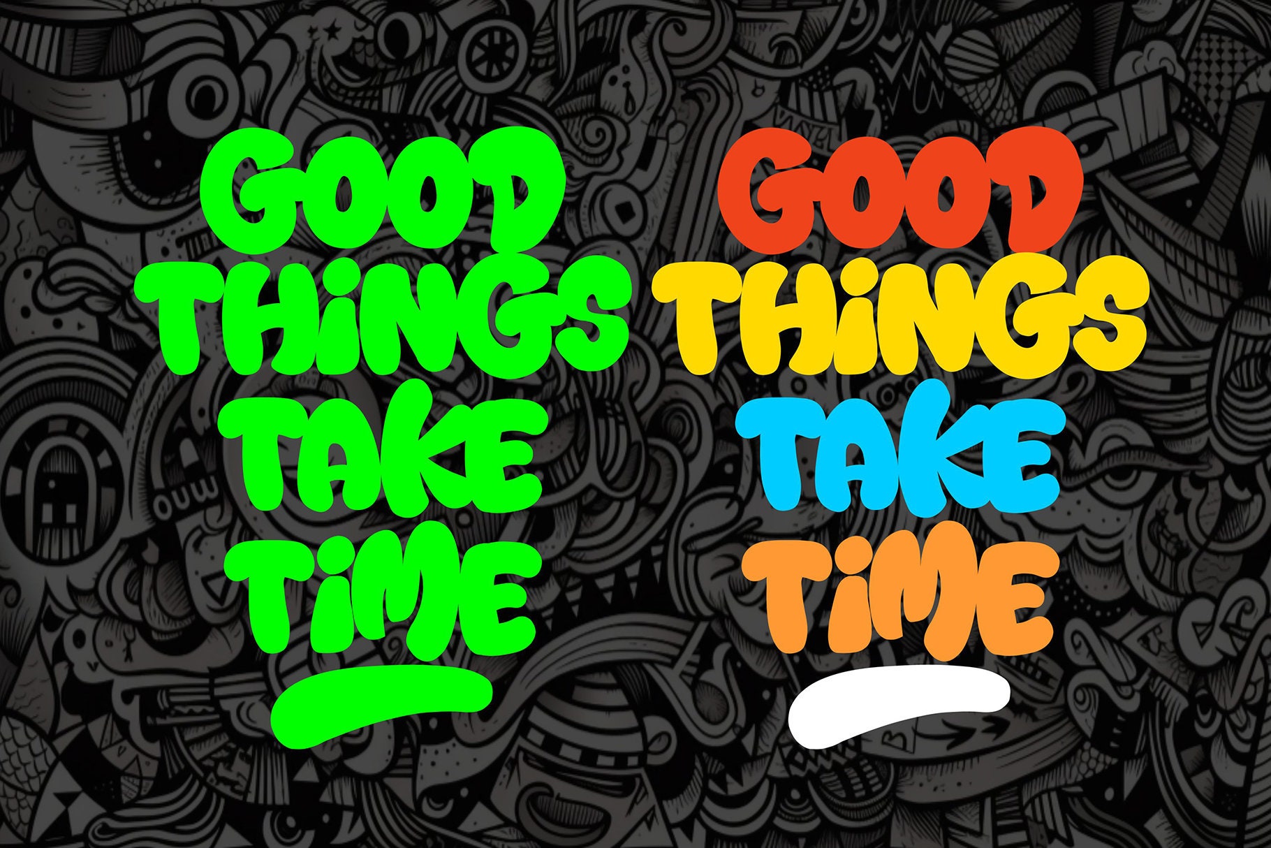Back Wild Graffiti Font: Chubby Swash Urban Font (OTF, TTF, WOFF) - Etsy