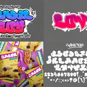 Urban Grafiti Font Bundle Vol.3 - Vintage Font, Retro Font, Street Font ...