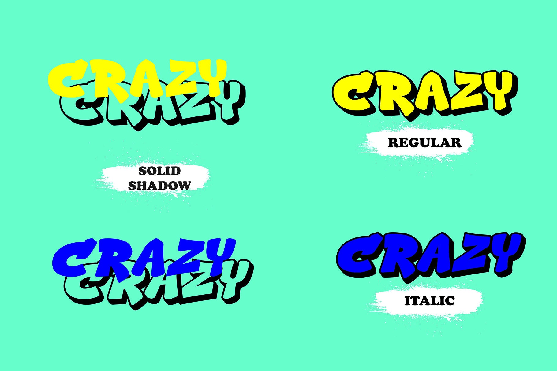 Urban Crazy Graffiti Font, 3d Layered Graffiti, Logo Font, Canva Font ...