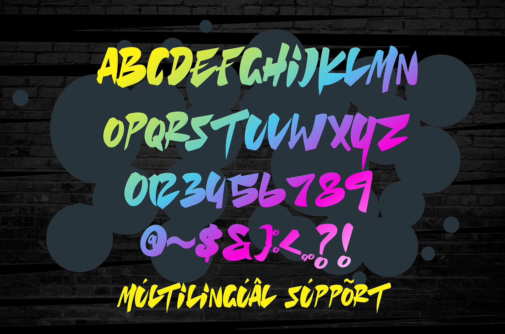 Wolf Fangs Graffiti Font, Vintage Font, Logo Font, Street Art, Branding ...