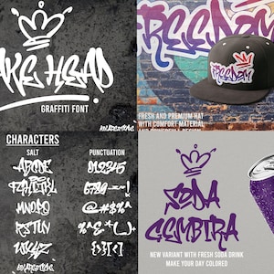 Urban Grafiti Font Bundle Vol.3 - Vintage Font, Retro Font, Street Font ...