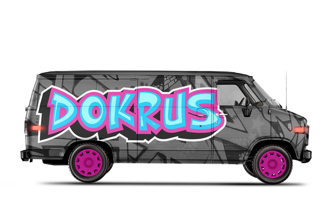 The Bolder Shadow Graffiti Font 3d Layered Graffiti Logo - Etsy