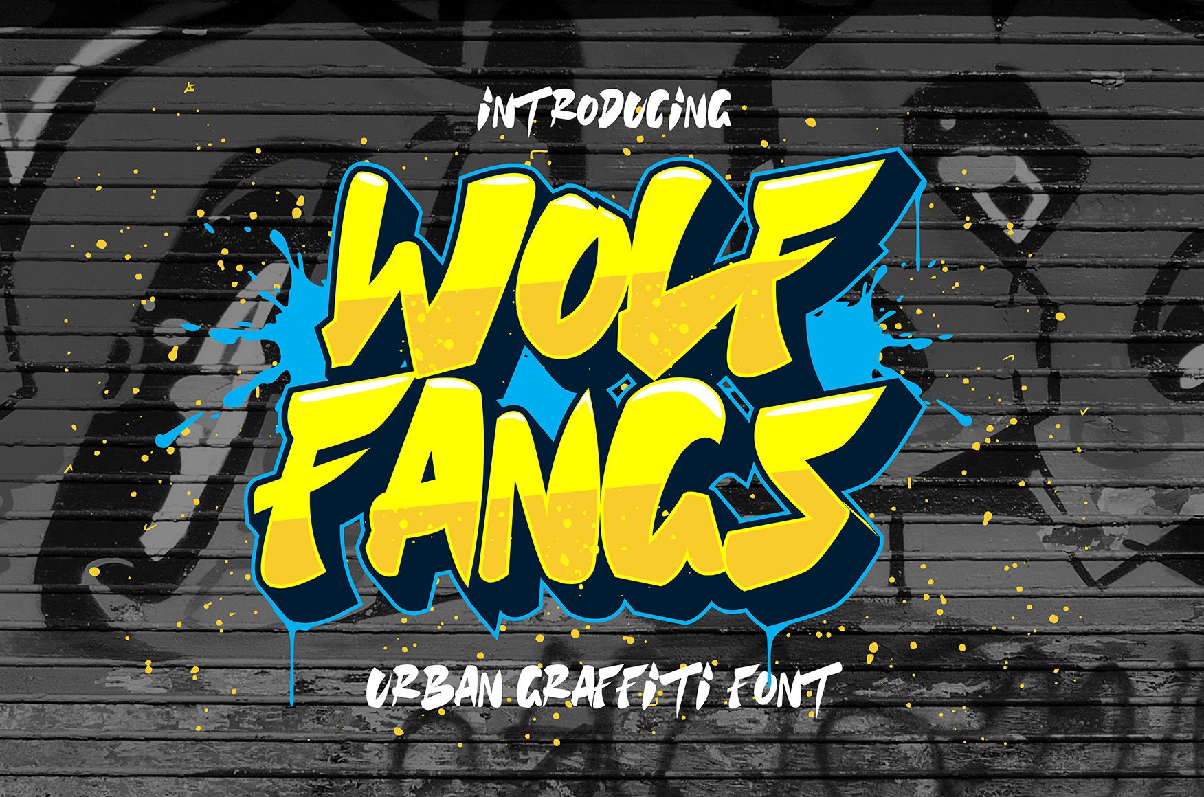 Wolf Fangs - Graffiti Font, Vintage Font, Logo Font, Street Art ...