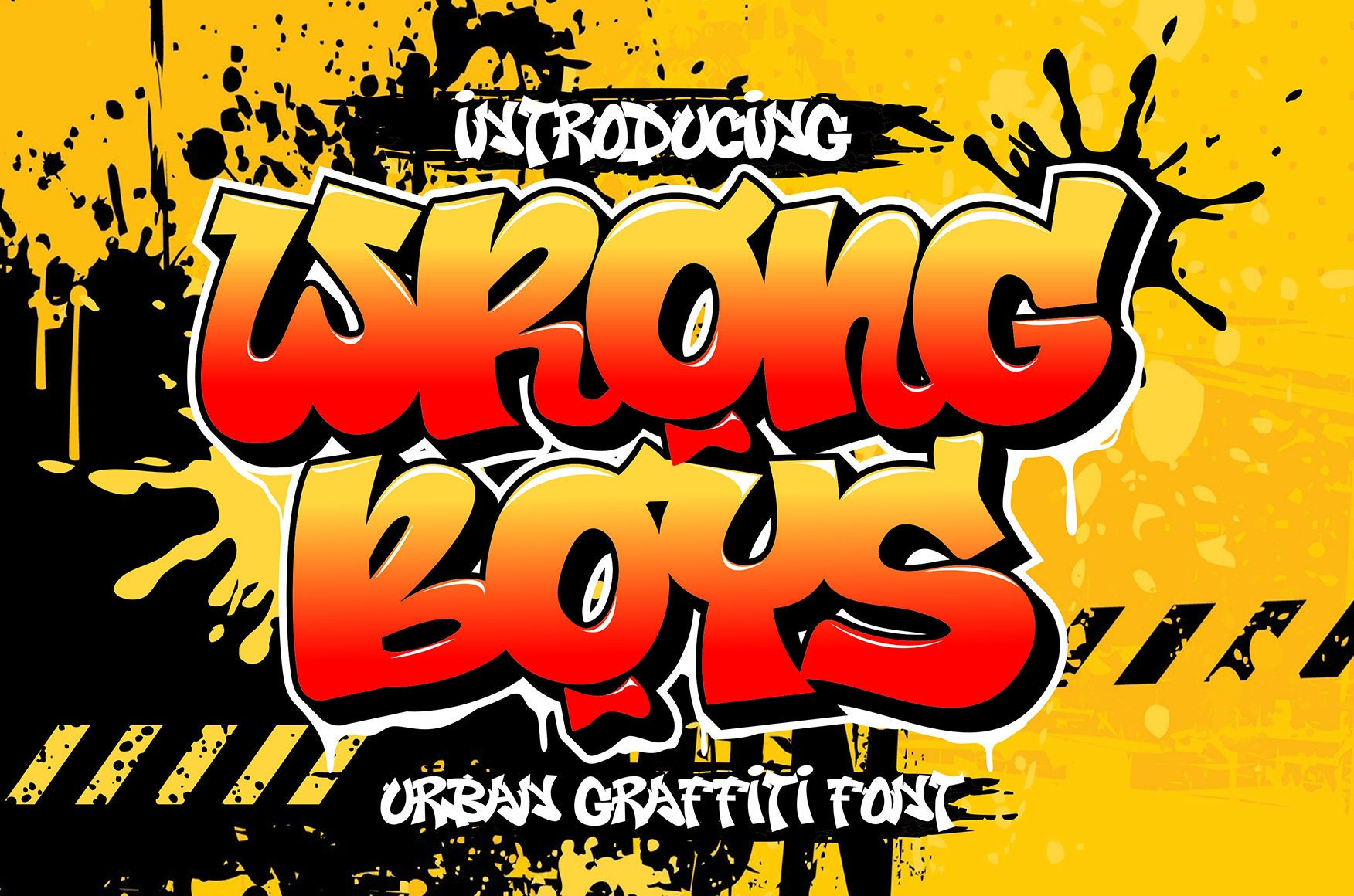 Wrong Boys Graffiti Font, Vintage Font, Logo Font, Canva Font, Branding ...