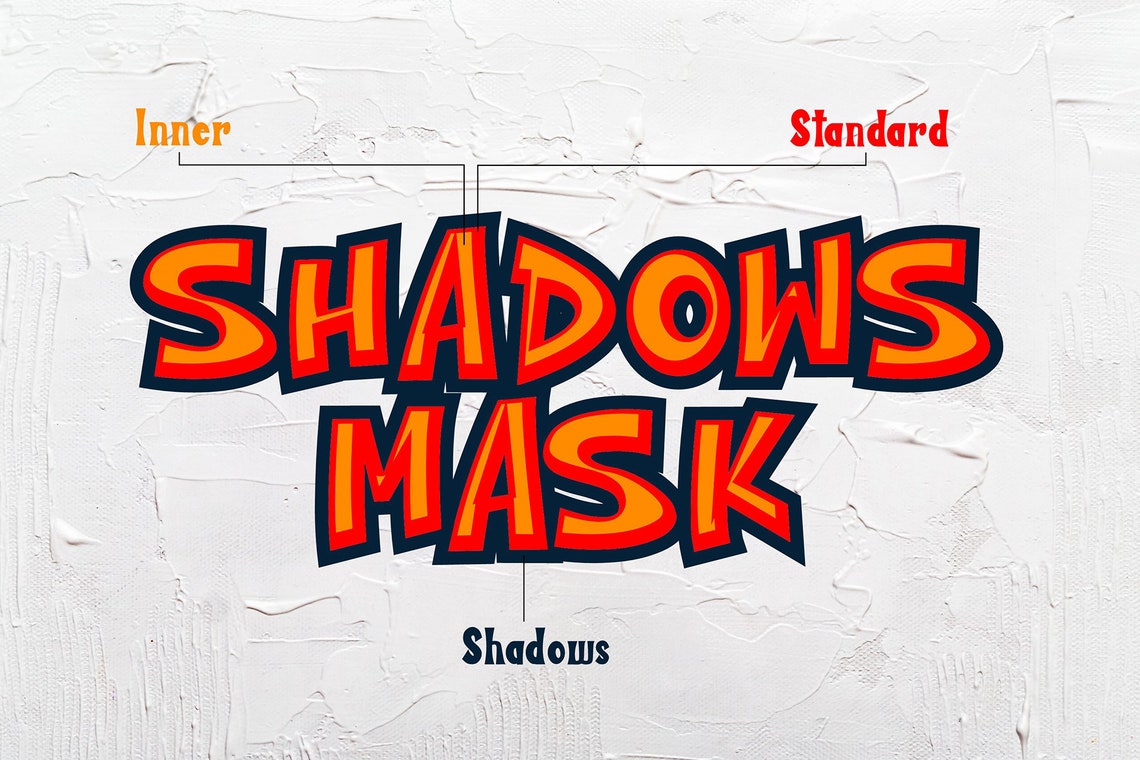 The Bolder Shadow Graffiti Font 3d Layered Graffiti Logo - Etsy