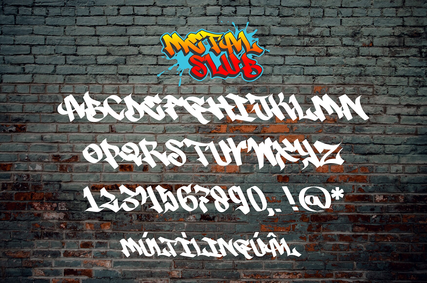 Metal Slub Realistic Graffiti Tag Font, Vintage Font, Monoline Font ...