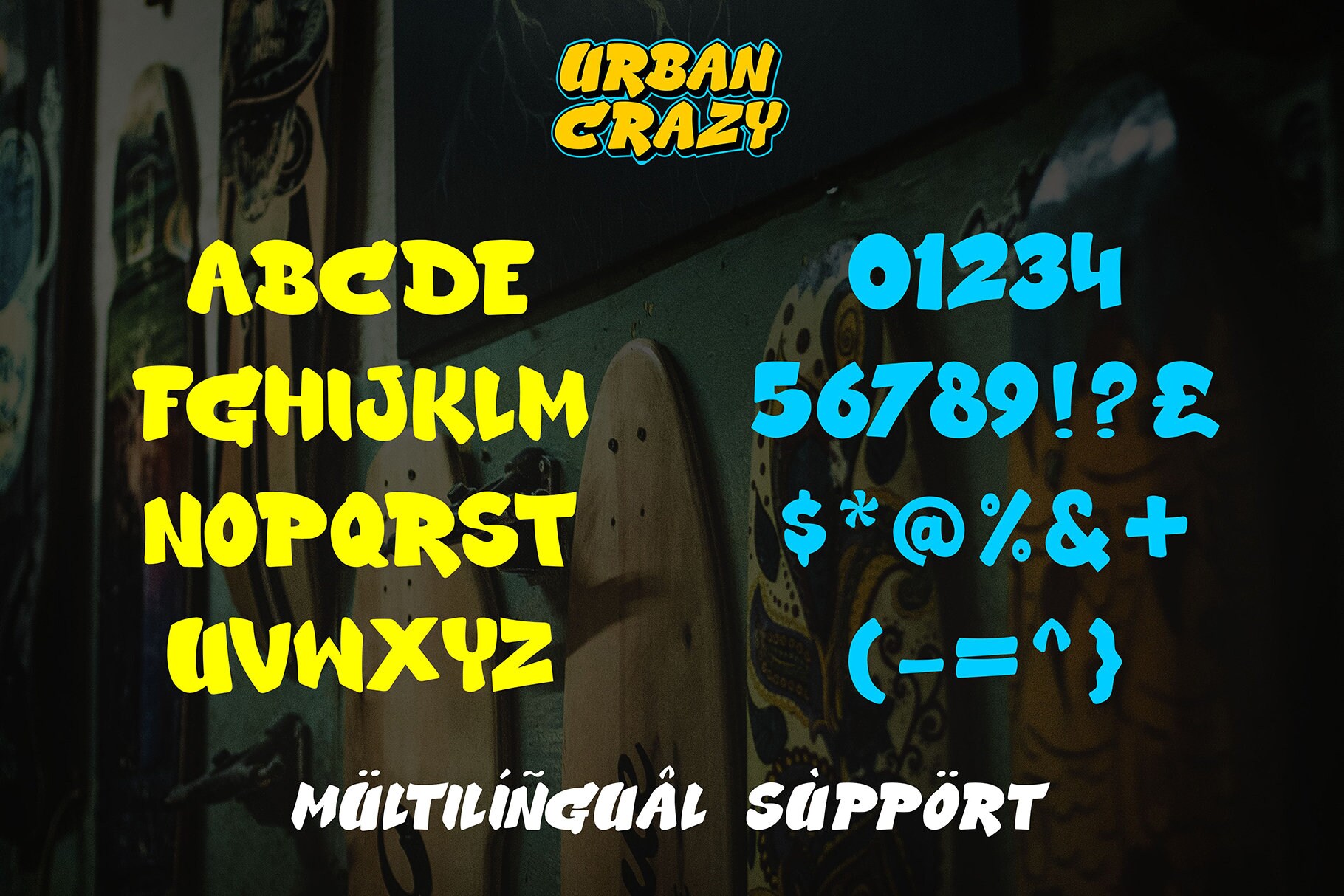 Urban Crazy Graffiti Font, 3d Layered Graffiti, Logo Font, Canva Font ...
