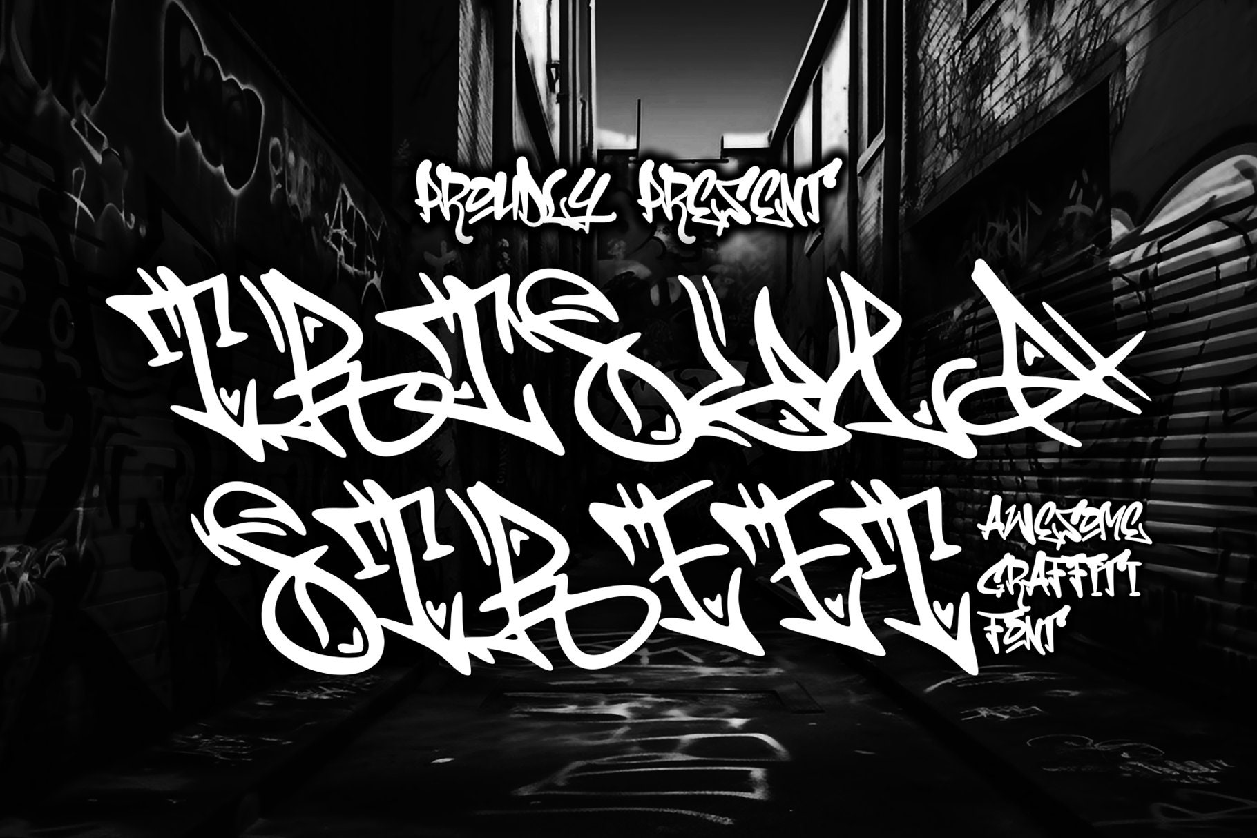 Trisula Street Graffiti Font, Airbrush Font, Graffiti Alfhabet, Canva ...