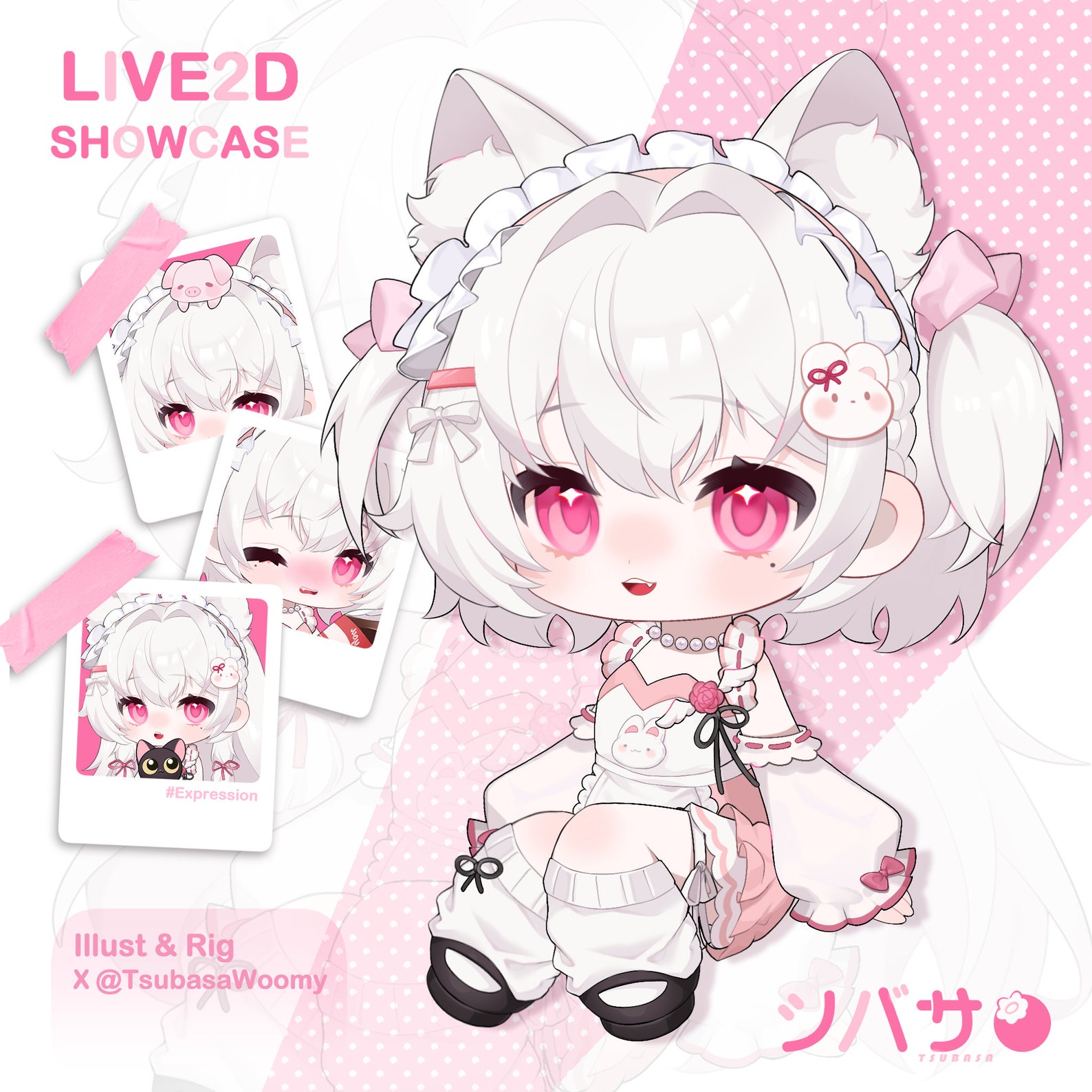 Custom Chibi Live2d Vtuber Commission 2 Live2d Model Ready to Use ...