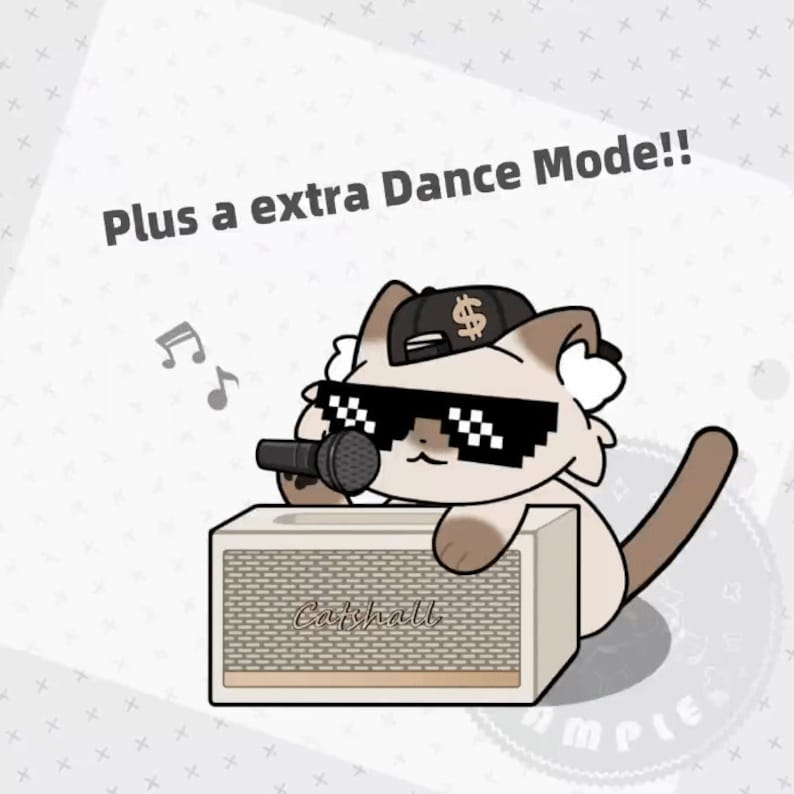 Customizable Speaker Cat Vtuber Avatar | Stream Assets - Etsy Canada