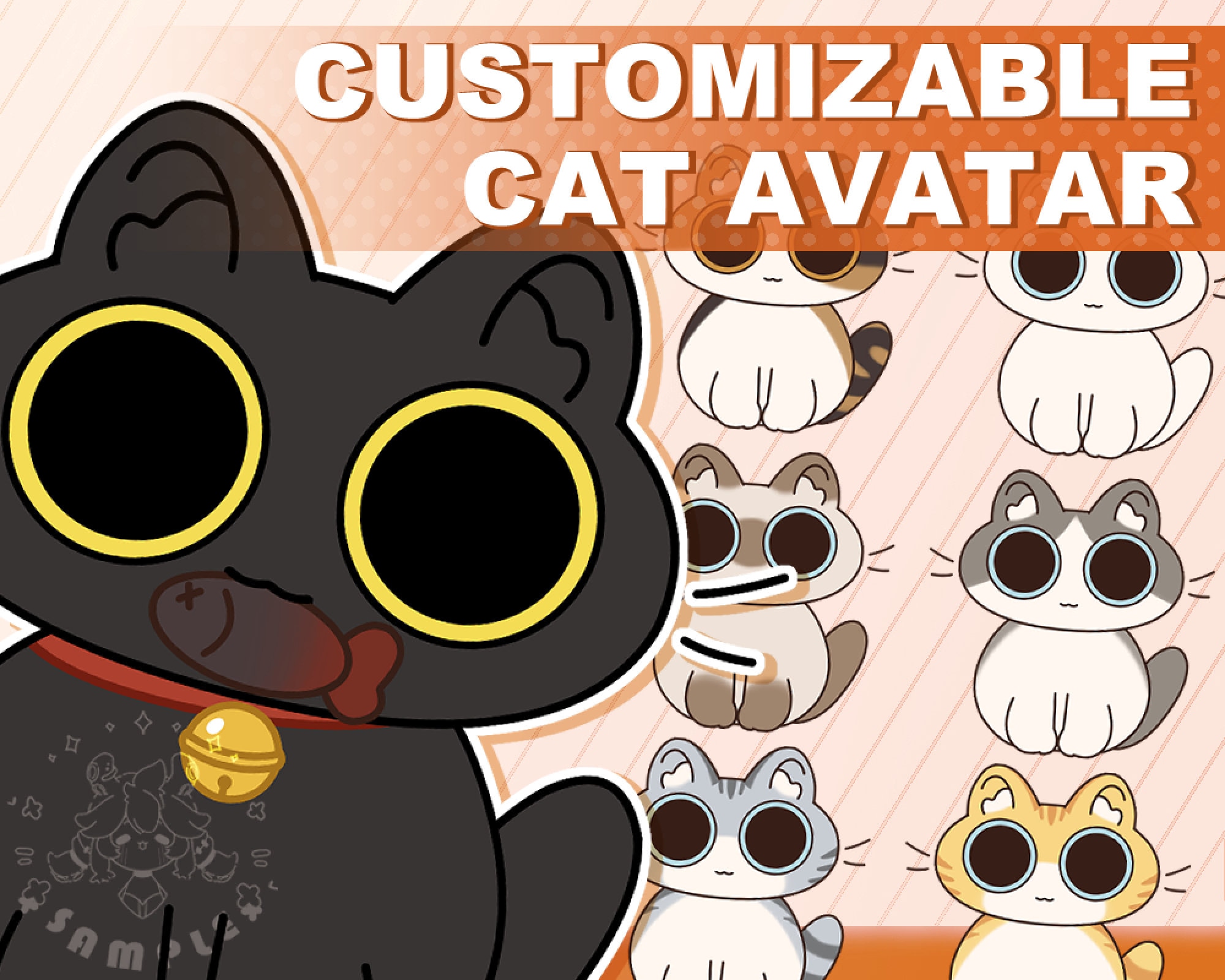 Customizable Cat Vtuber Model | Multiple Cat Breeds | Emotions | Assets ...
