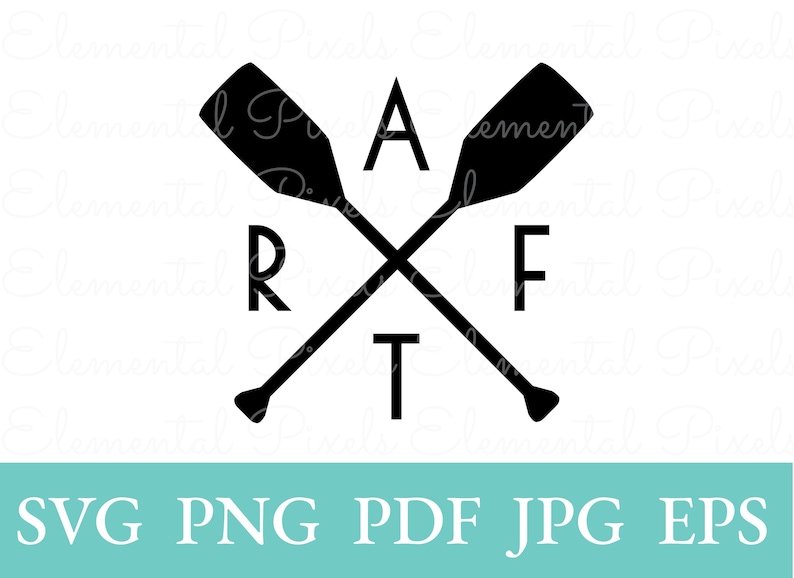 Raft Compass Svg | Crossed Paddles Png for Tshirts | Rafting Paddling ...