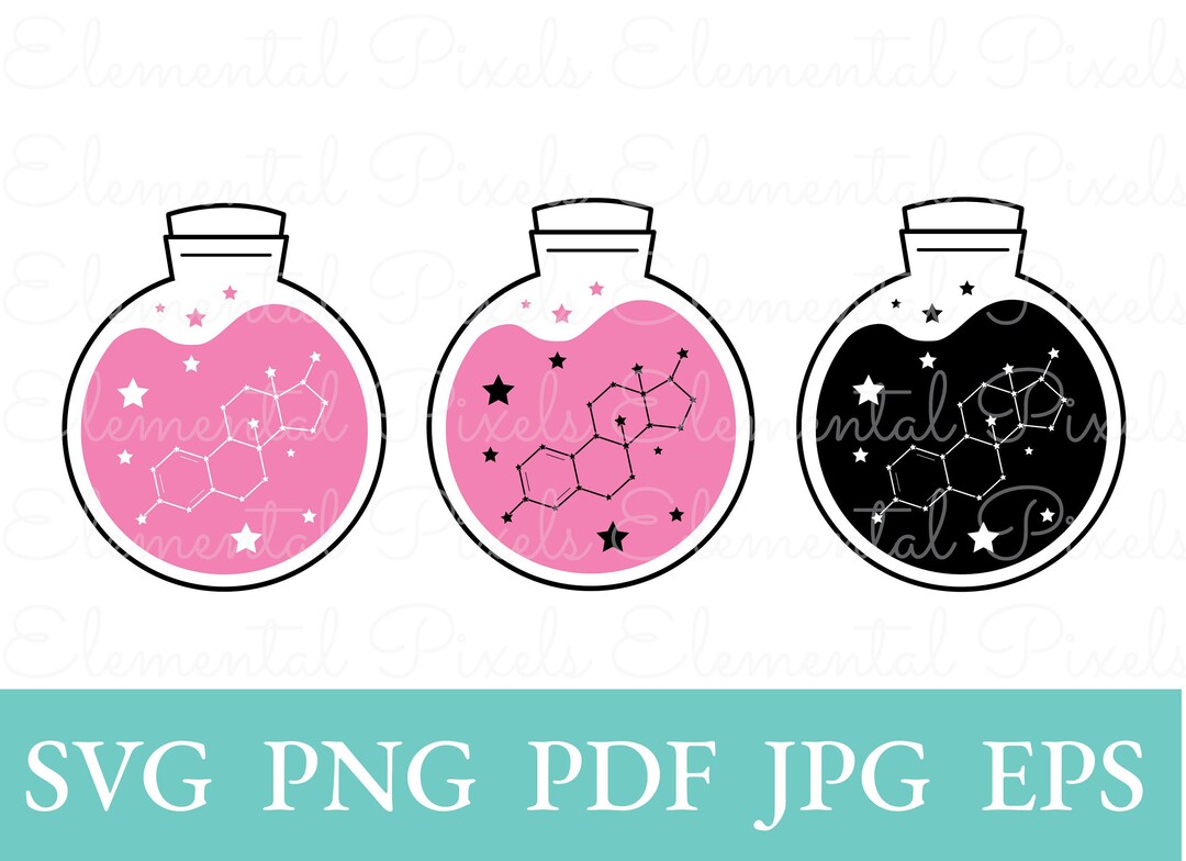 Estrogen Potion Svg | Hormone Replacement Therapy | Witchy Trans Pride ...