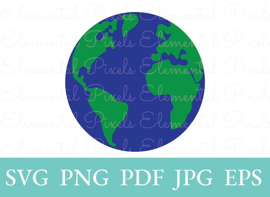 Simple Globe Svg | Planet Png for Stickers | Mother Earth | Hand Drawn ...