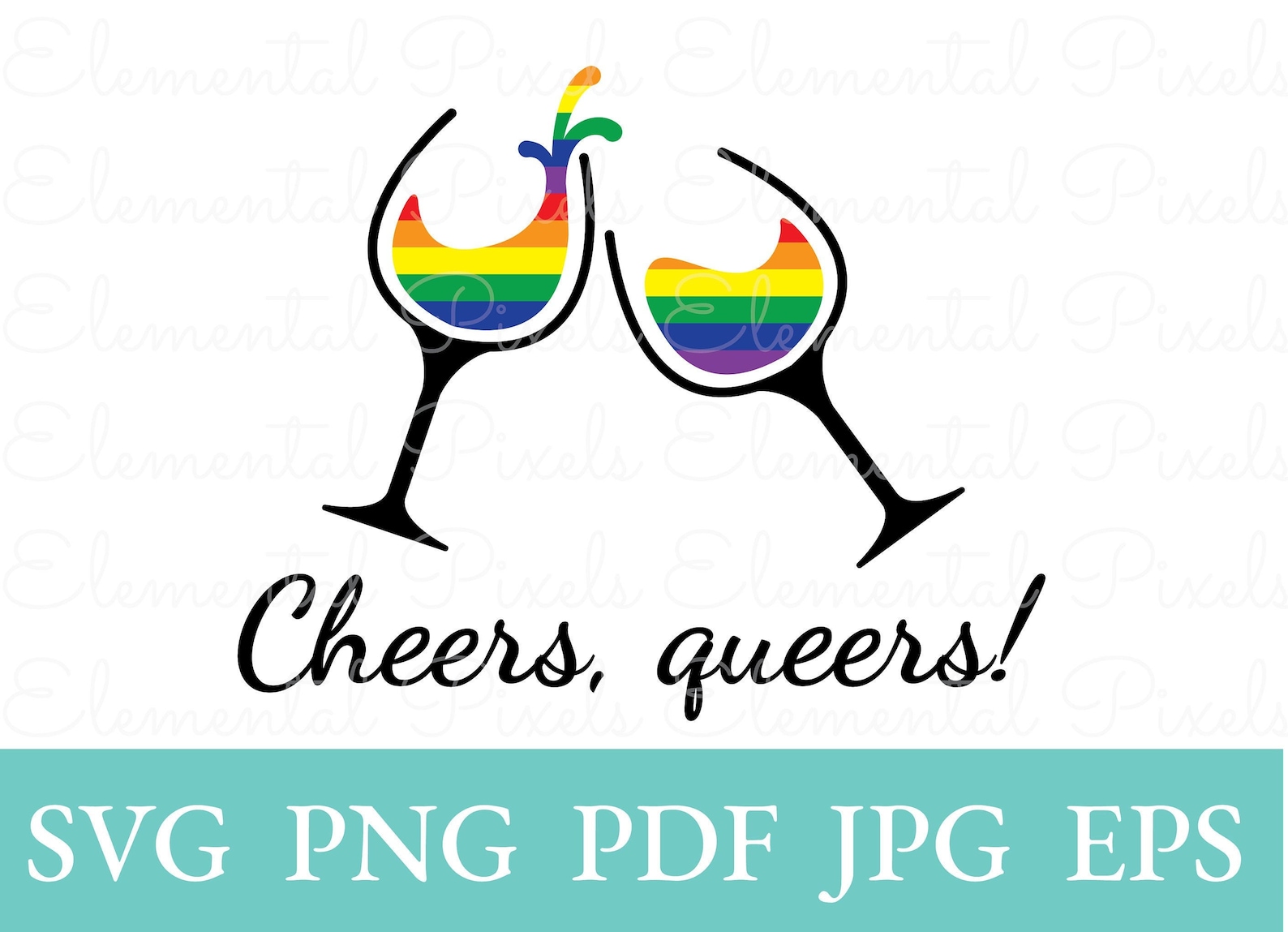 Cheers Queers Svg | Pride Month Svg for Shirt | Lgbtq Png | Gay Pride ...
