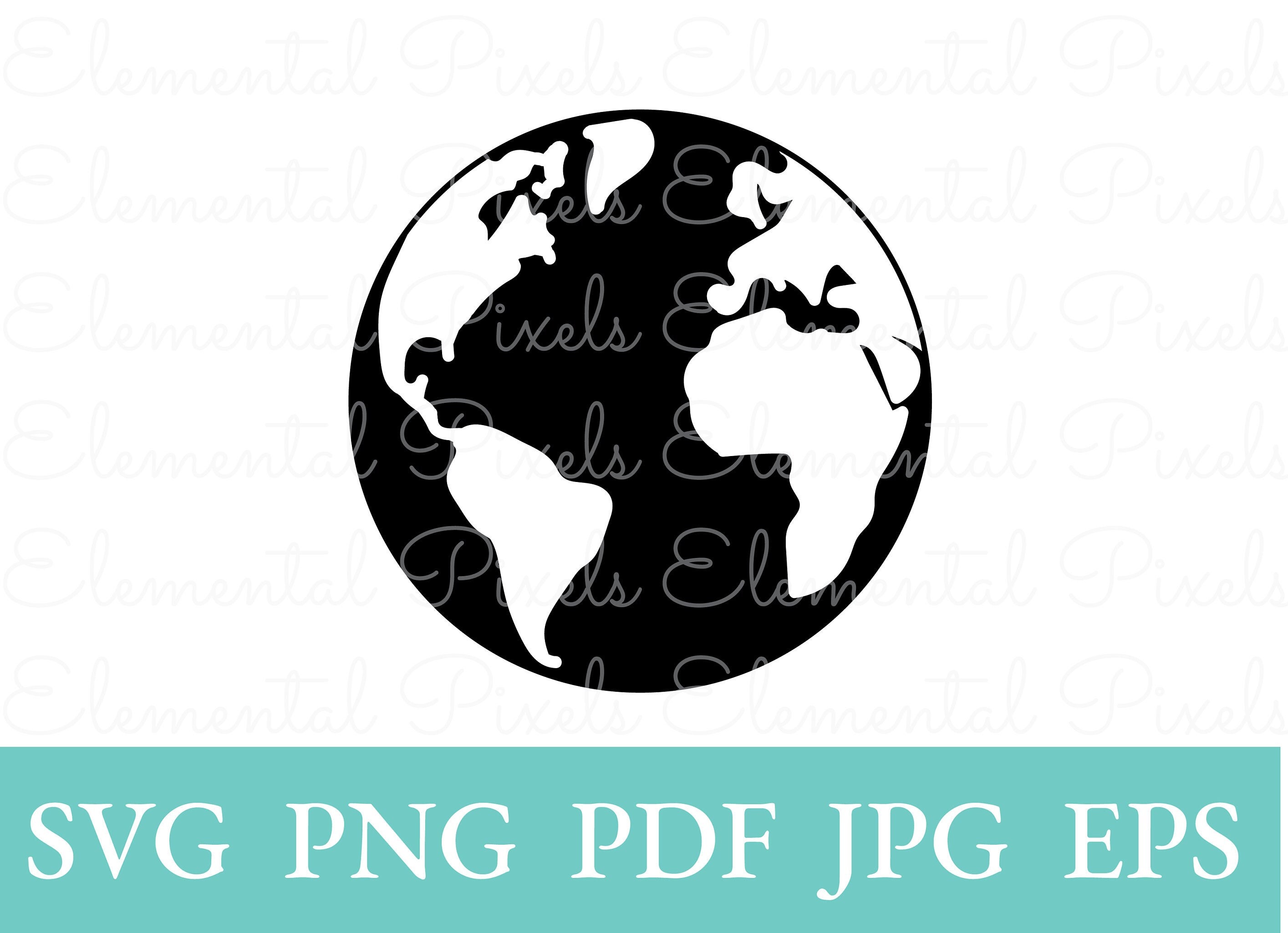 Simple Globe Svg Planet Png for Stickers Mother Earth Hand Drawn Vector ...
