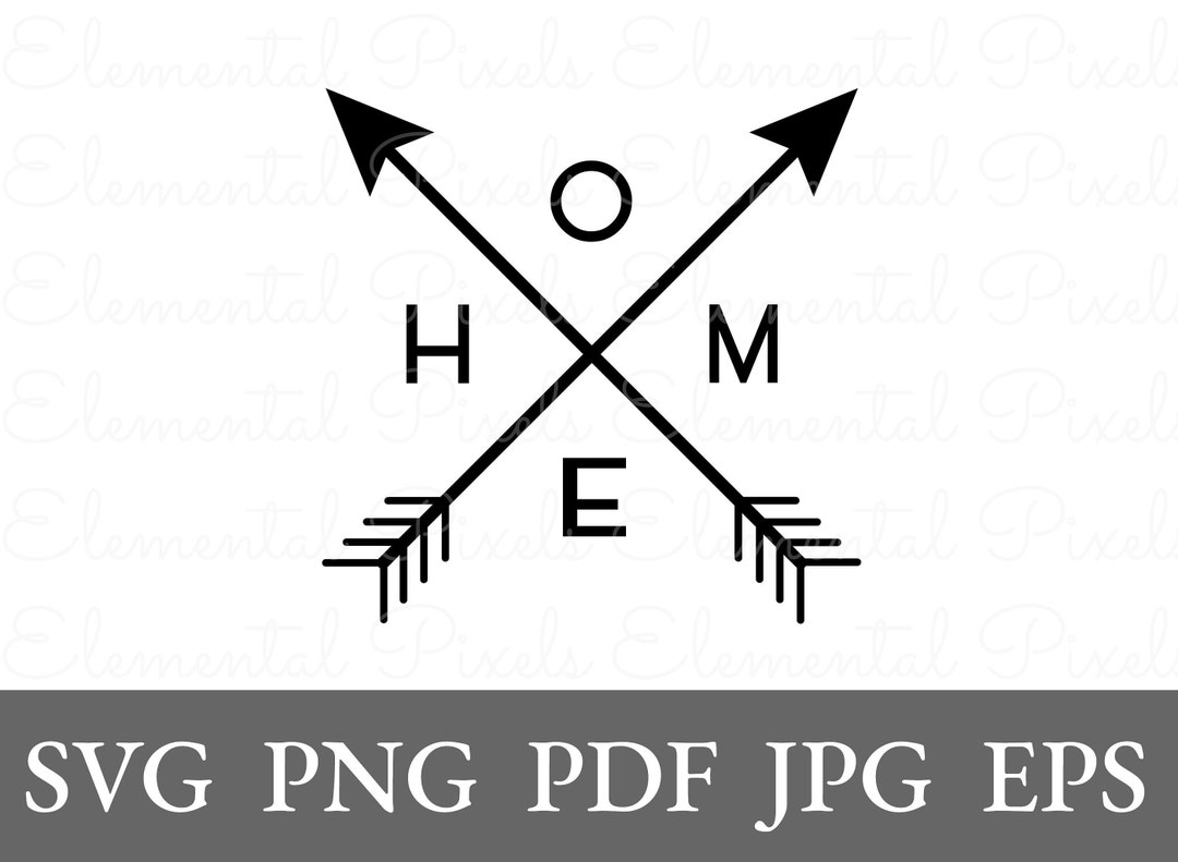 Home Arrows Svg, Svg Arrow, Printable Art, Compass, Farmhouse, Vector ...