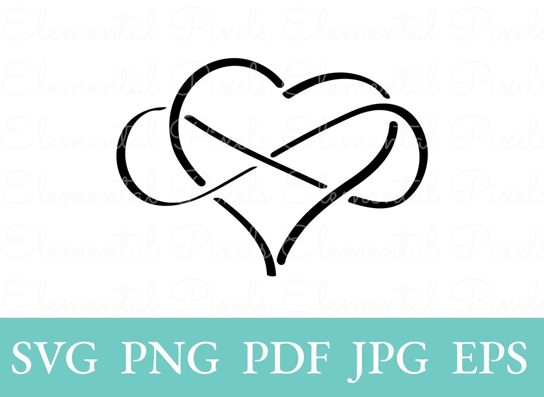 Infinity Heart Svg | Hand Drawn Poly Pride Symbol | Png for Tshirts ...