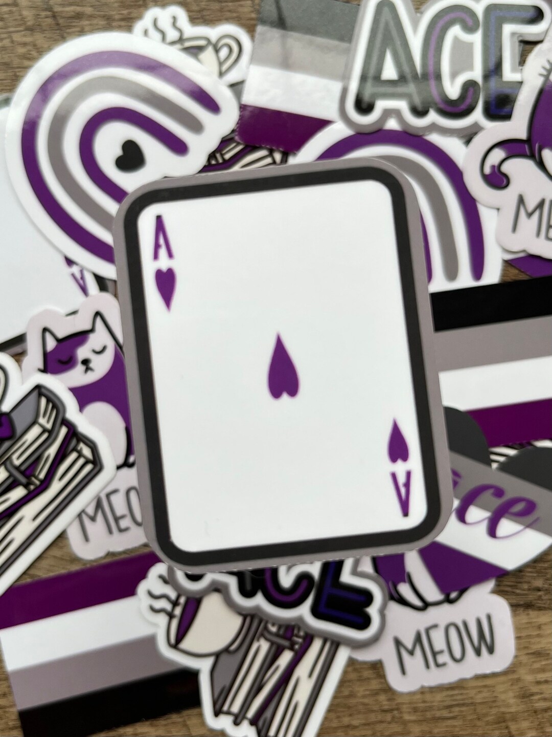 Asexual Pride Sticker Pack, LGBTQ Stickers, Pride Stickers, Water ...