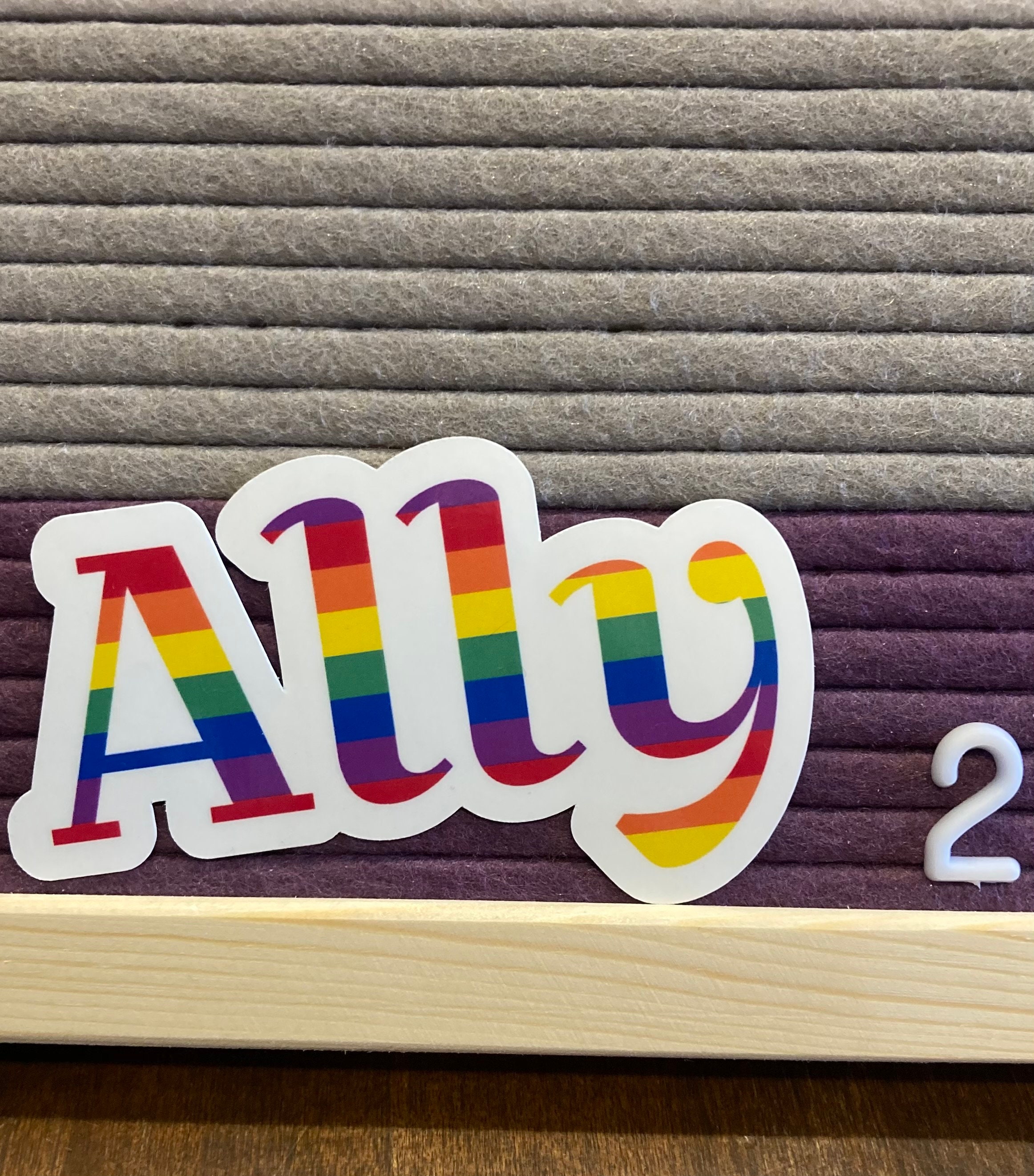 Ally Sticker LGBTQ Stickers Pride Stickers Water Bottle - Etsy