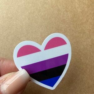 Gender-fluid, Gender Fluid Pride Sticker Set, LGBTQ Stickers, Pride ...
