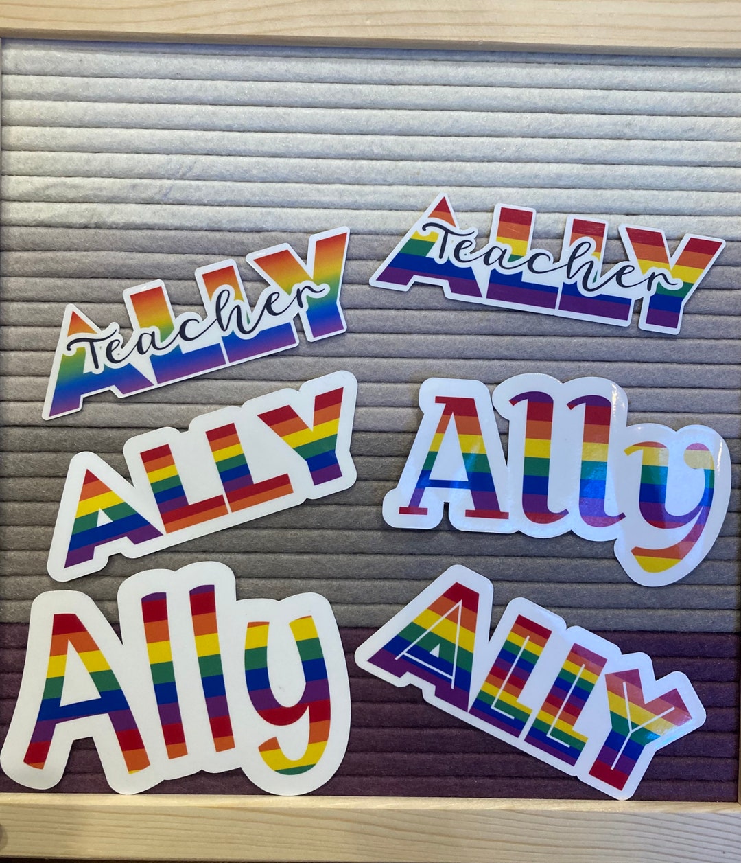 Ally Sticker LGBTQ Stickers Pride Stickers Water Bottle - Etsy