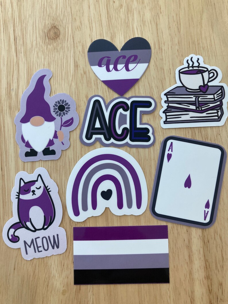 Asexual Pride Sticker Pack LGBTQ Stickers Pride Stickers - Etsy