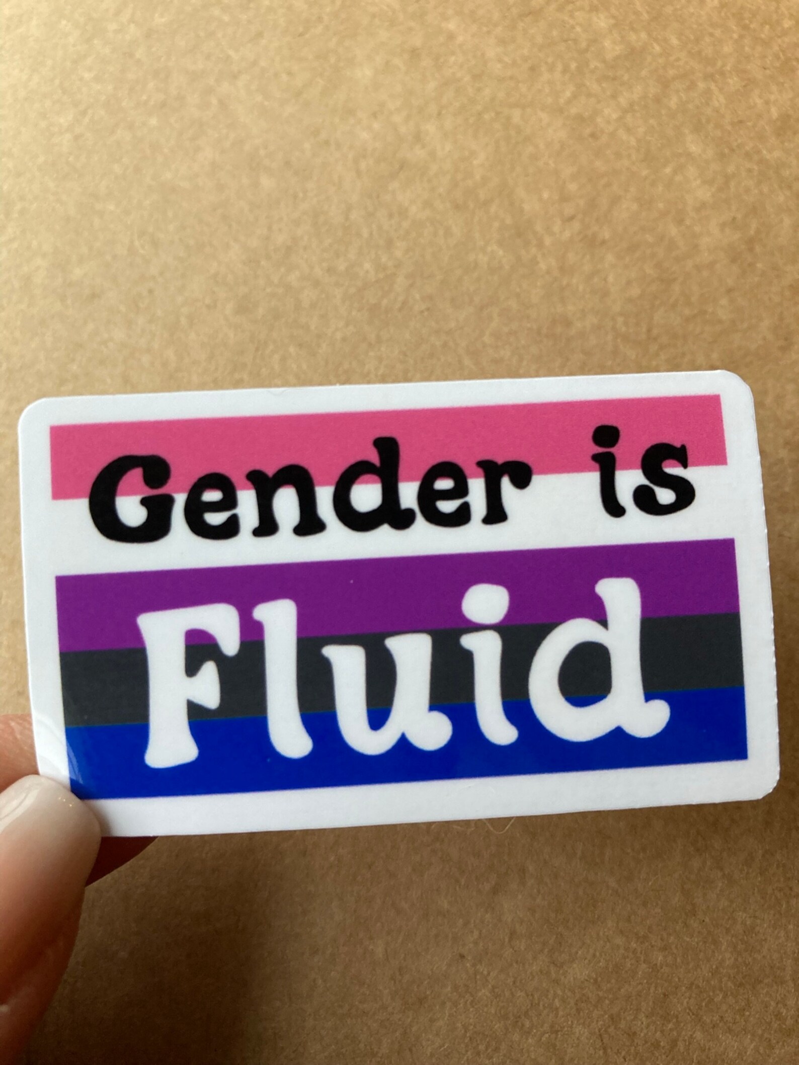 Gender-fluid Gender Fluid Pride Sticker Set LGBTQ Stickers - Etsy