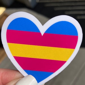 Pansexual Pride Sticker Pack, LGBTQ Stickers, Pride Stickers, Water ...
