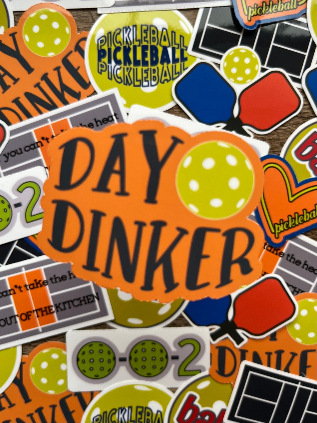 Pickleball Sticker Set, Laptop Decal, Water Bottle Decal - Etsy