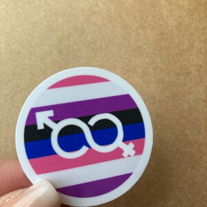 Gender-fluid, Gender Fluid Pride Sticker Set, LGBTQ Stickers, Pride ...
