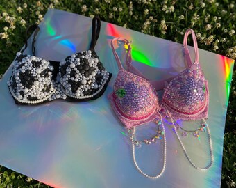 Sparkly Rave Bra - Etsy