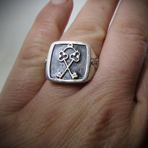 Handmade Masonic Key Ring - Solid Sterling Silver Freemason Symbol ...