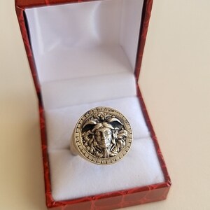 Handmade Mythical Greek Goddess Medusa Women's Ring by Sterling Silver ...