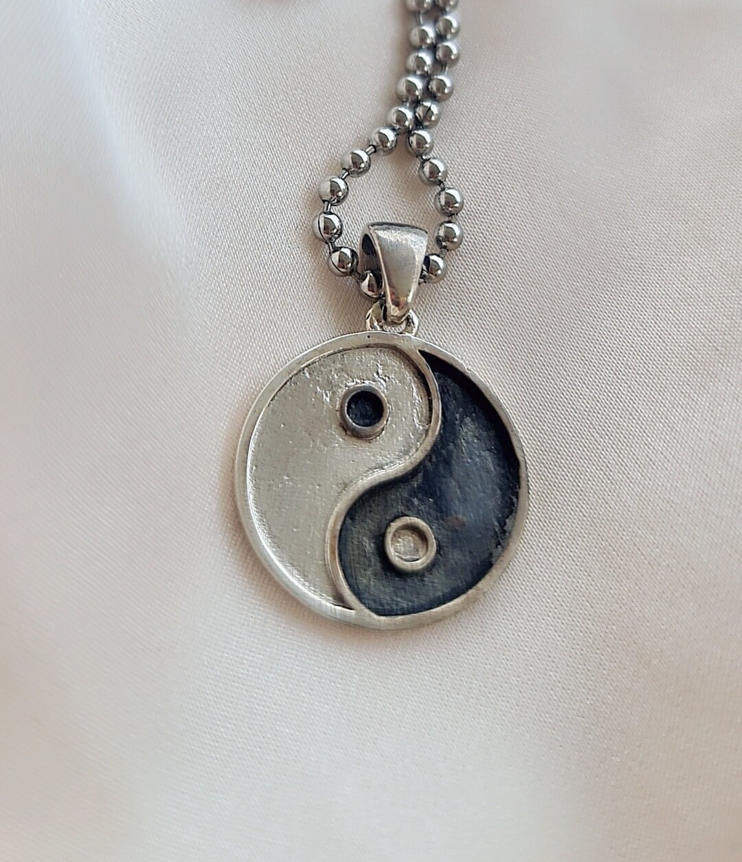 Yin Yang Pendant Sterling Silver Yin Yang Pendant Yin Yang Symbol ...