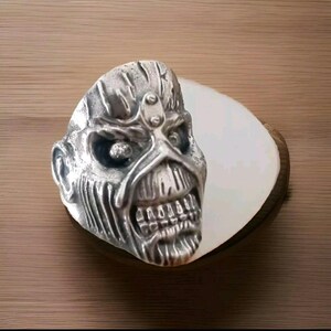 Handmade Sterling Silver Eddie Ring, Skull Ring, Biker Ring, Man Ring ...