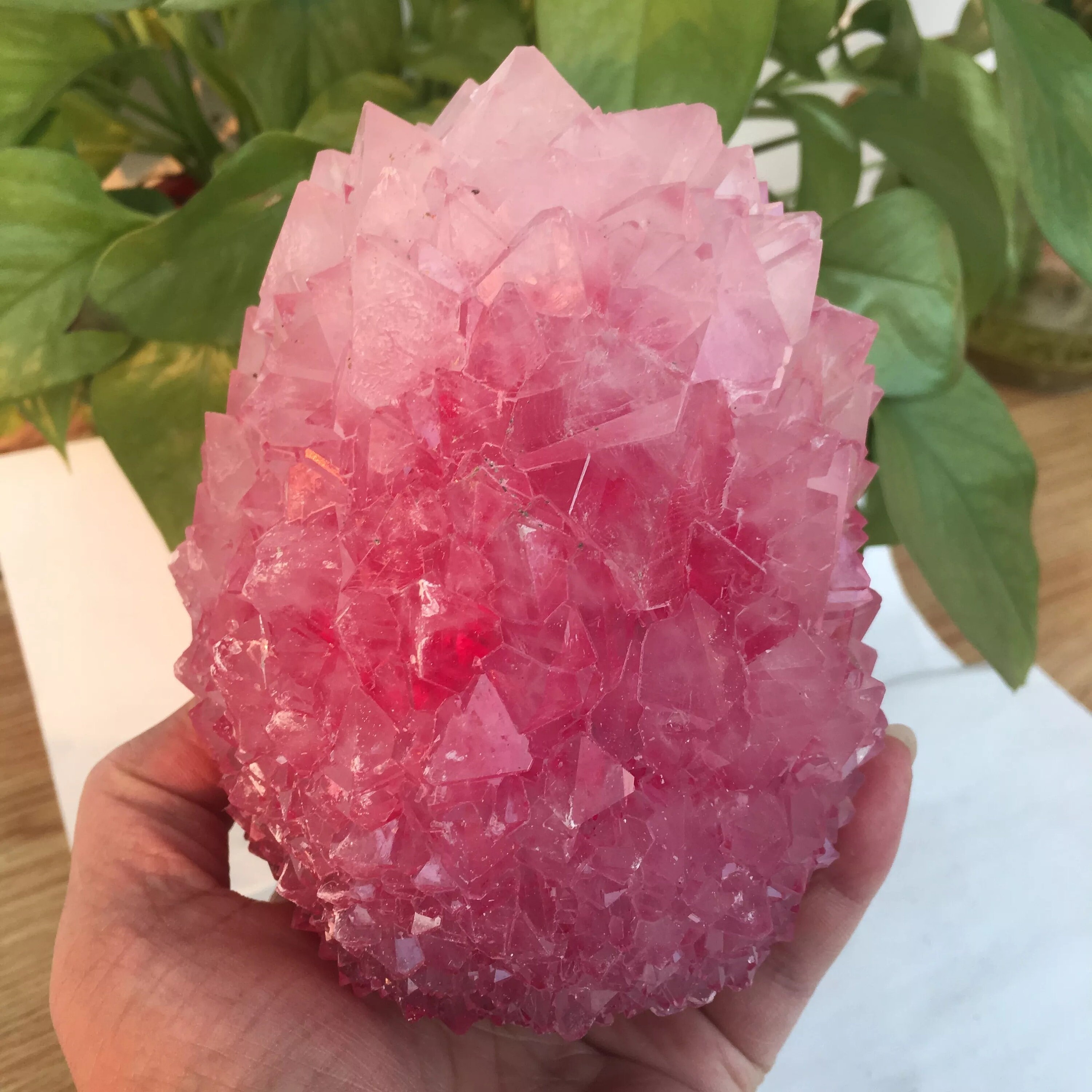 900-1000g Beautiful Rose-colored Quartz Crystal Cluster - Etsy Australia