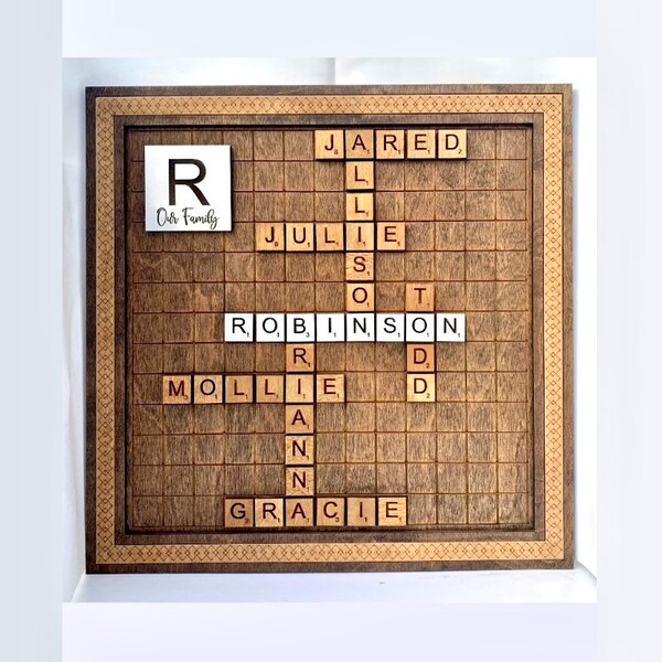 Family Name Scrabble - Etsy